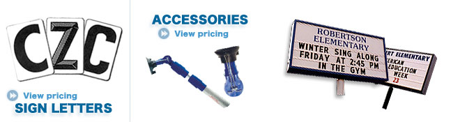 School Readerboard Letters and Signs from Spanton Readerboard